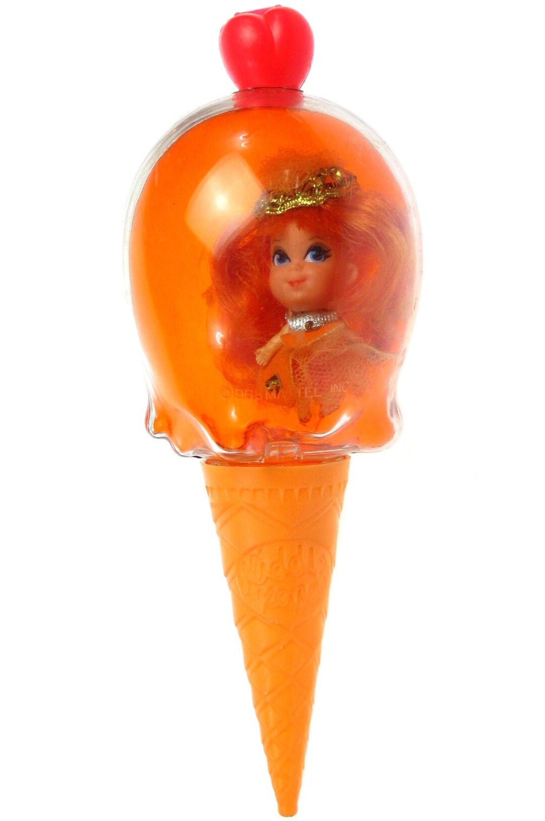 Vintage 1968 Mattel Liddle Kiddles Sweet Treat Orange Ice Cream Kone ...