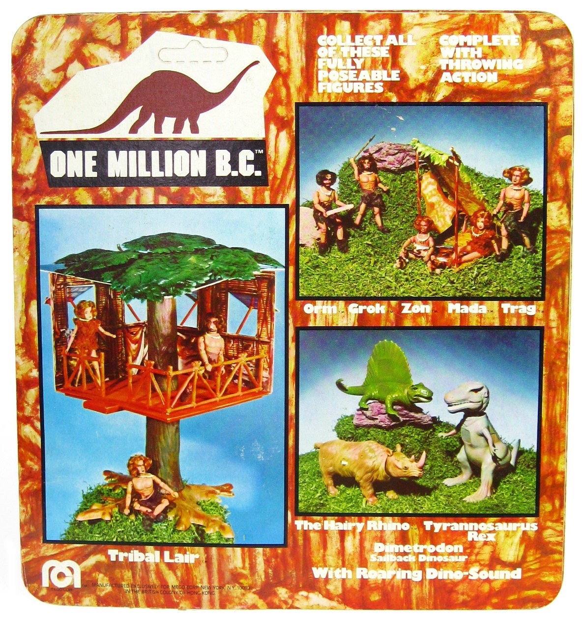 Vintage 1977 Mego One Million B.C. BC Grok Warrior Caveman Action ...