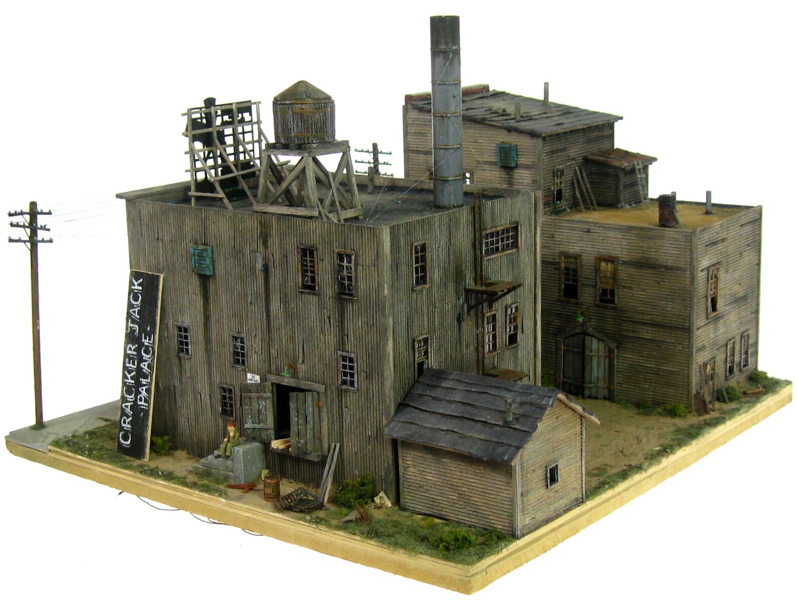 HO Scale Custom Built Cracker Jack Palace Factory Lighted Scratch ...