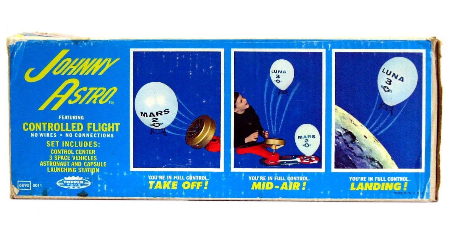 Vintage 1967 Johnny Astro Controlled Space Flight Center W/box - Etsy
