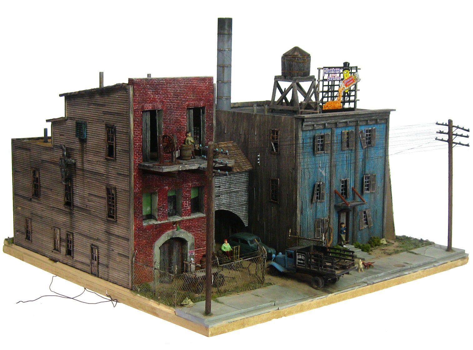 HO Scale Custom Built Cracker Jack Palace Factory Lighted Scratch Building Diorama Etsy