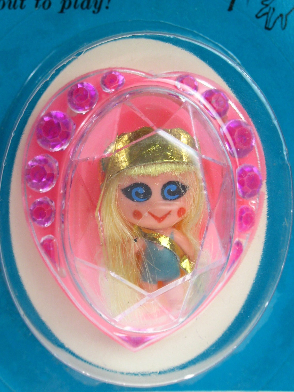 Vintage 1960's Mattel Liddle Kiddles Jewelry Heart Locket Pin Brooch ...