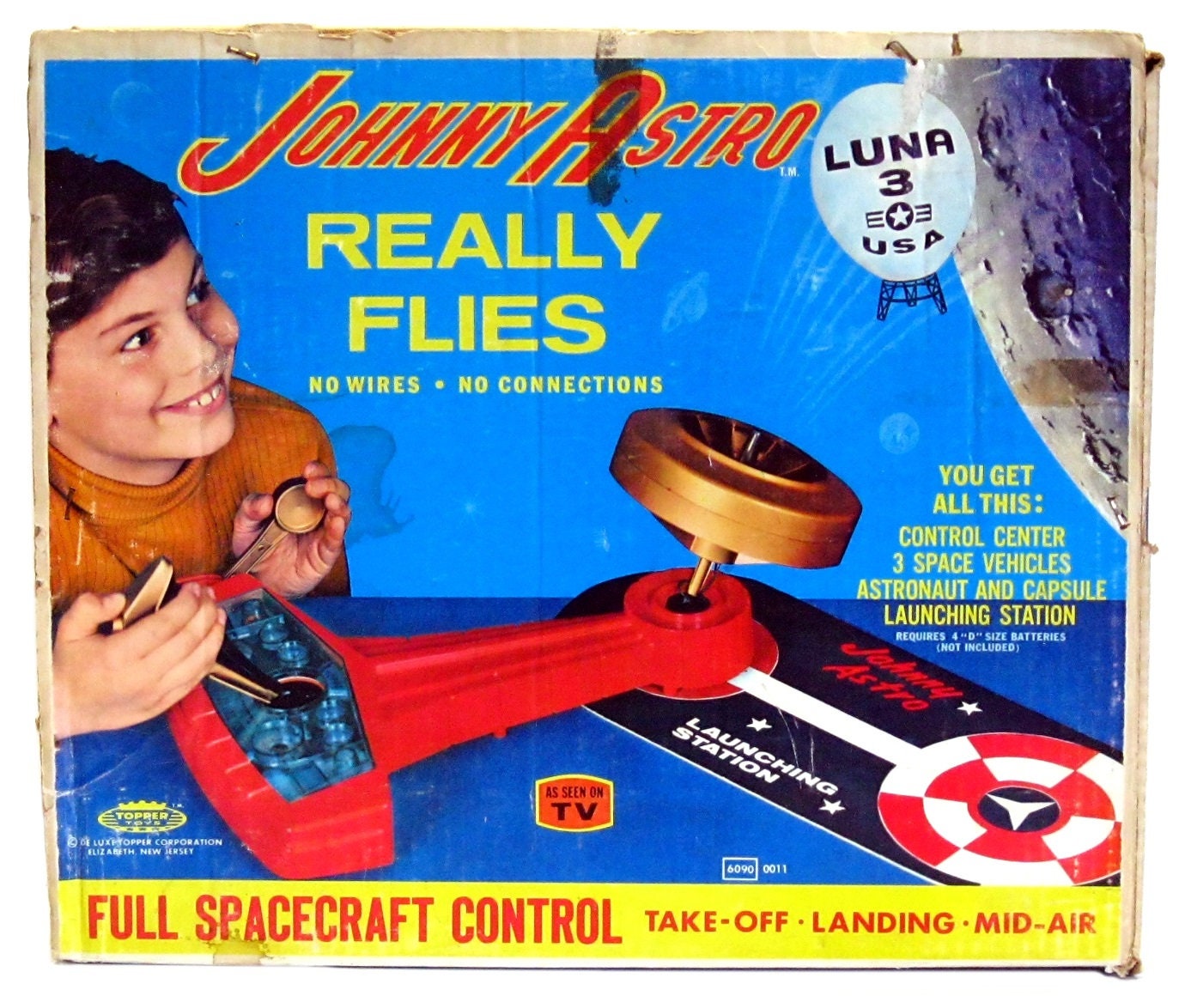 Vintage 1967 Johnny Astro Controlled Space Flight Center W/box Inserts ...