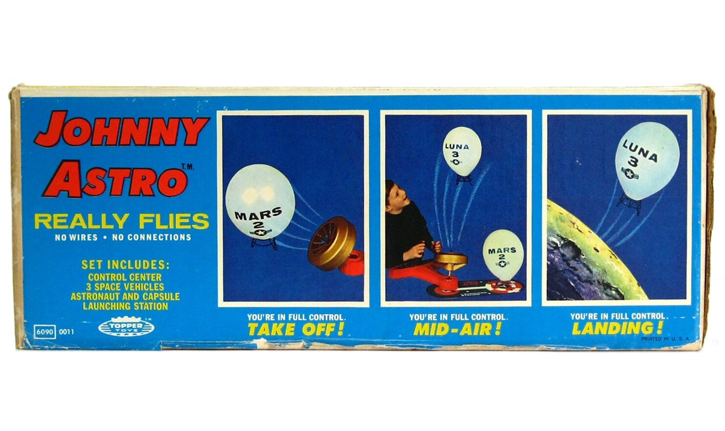 Vintage 1967 Johnny Astro Controlled Space Flight Command Center W/box ...