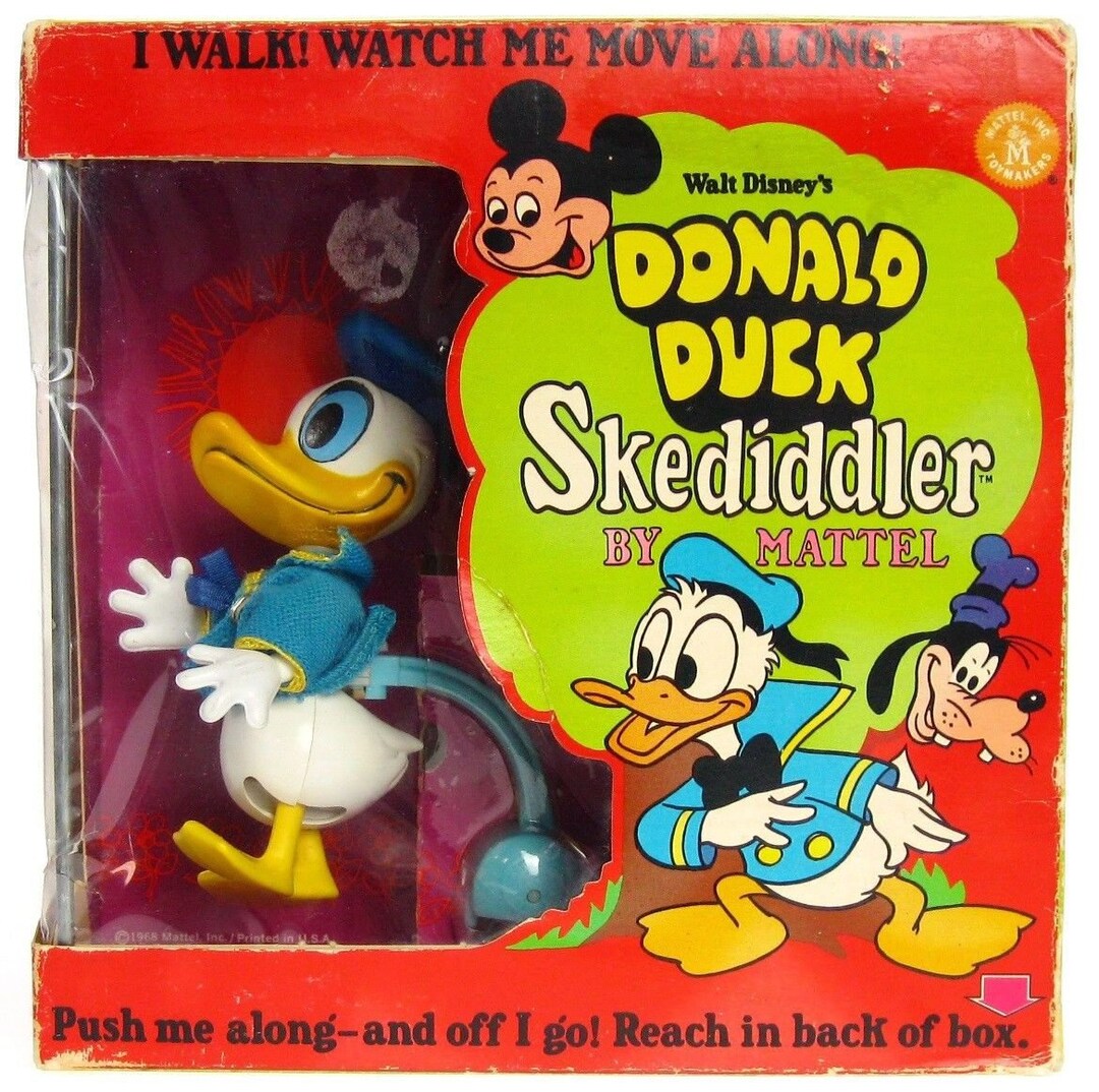 Vintage 1968 Mattel Liddle Kiddles Donald Duck Skediddler MISB NRFB ...