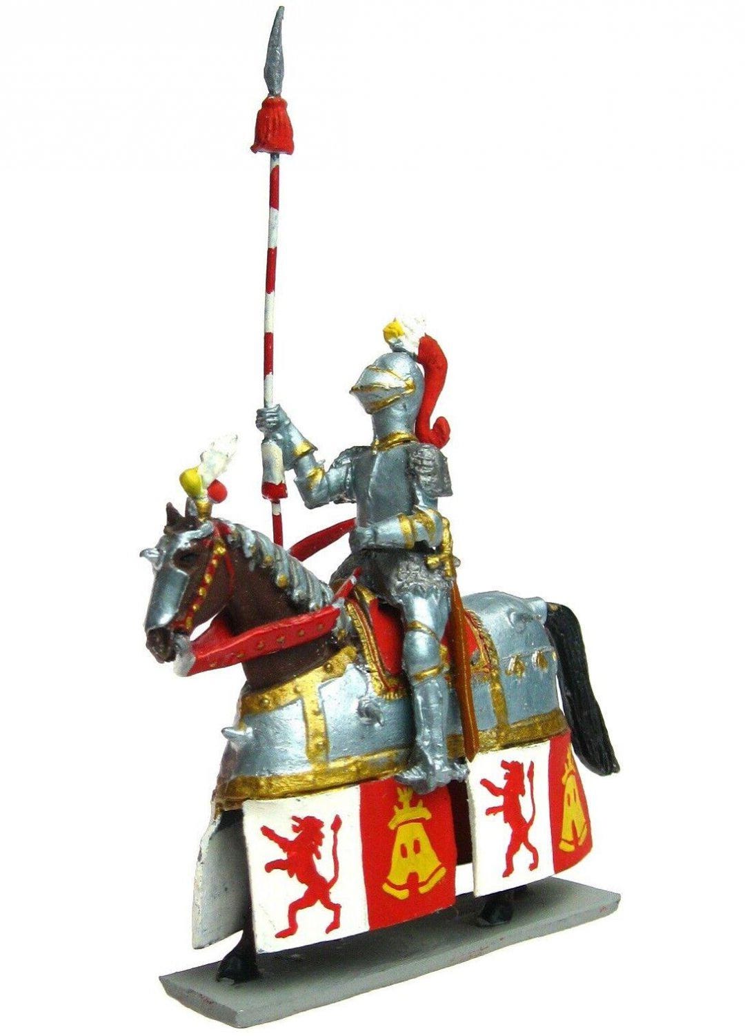 Vintage Sanquez Medieval Mounted Spanish Knight Jousting 54mm Toy ...