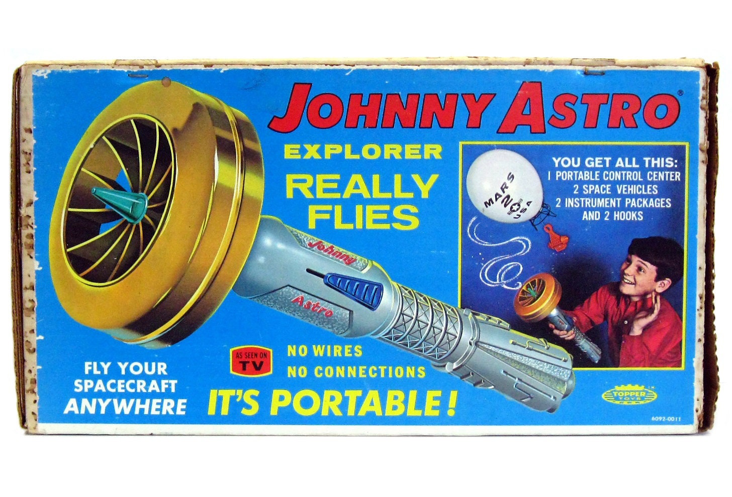 Vintage 1967 Johnny Astro Portable Controlled Space Flight Explorer W ...