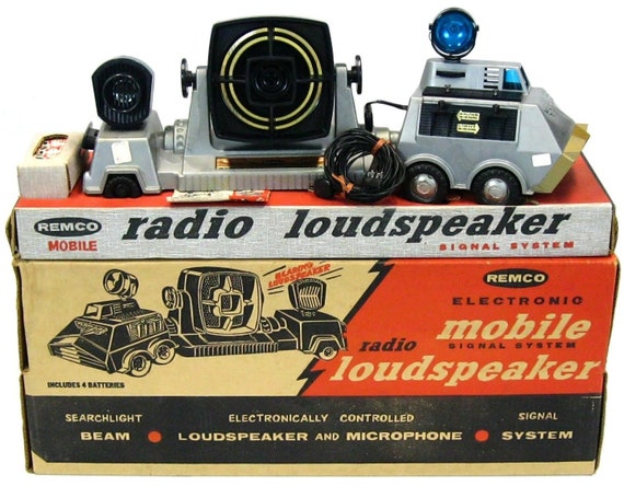 Vintage 1955 Remco Mobile Radio Loudspeaker Futuristic Truck | Etsy