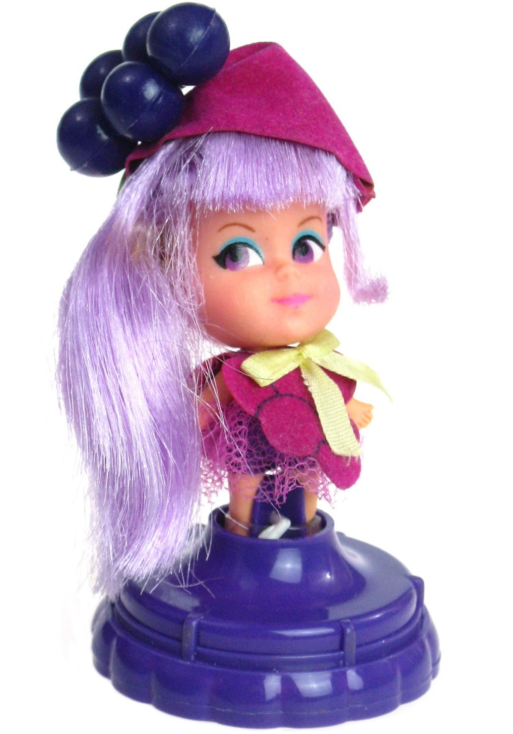 Vintage 1968 Mattel Liddle Kiddles Greta Grape Soda Pop Cola Doll with ...