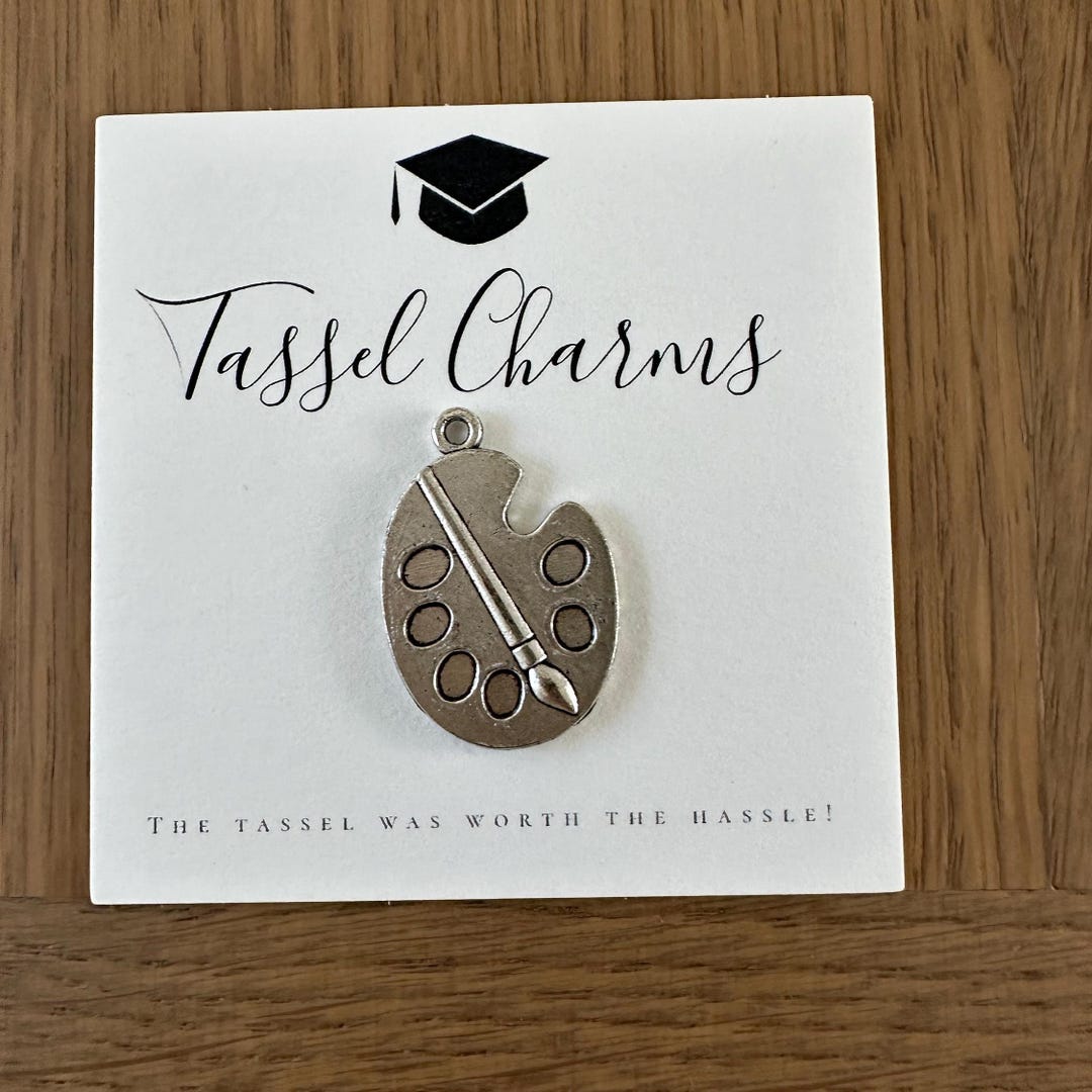 Art Student Graduation Cap Tassel Charm: Palette Keepsake Gift - Etsy