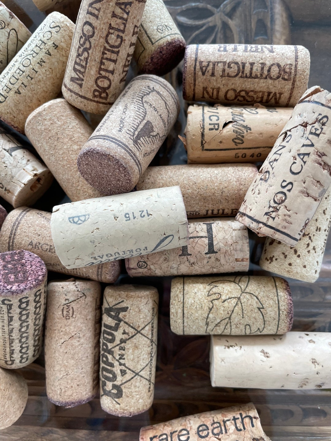 50 Used Wine Corks Craft Corks Real Corks Repurposed Corks Wine Crafts ...
