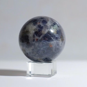 Blood Iolite Sphere | Sunstone Iolite Crystal Sphere - Etsy