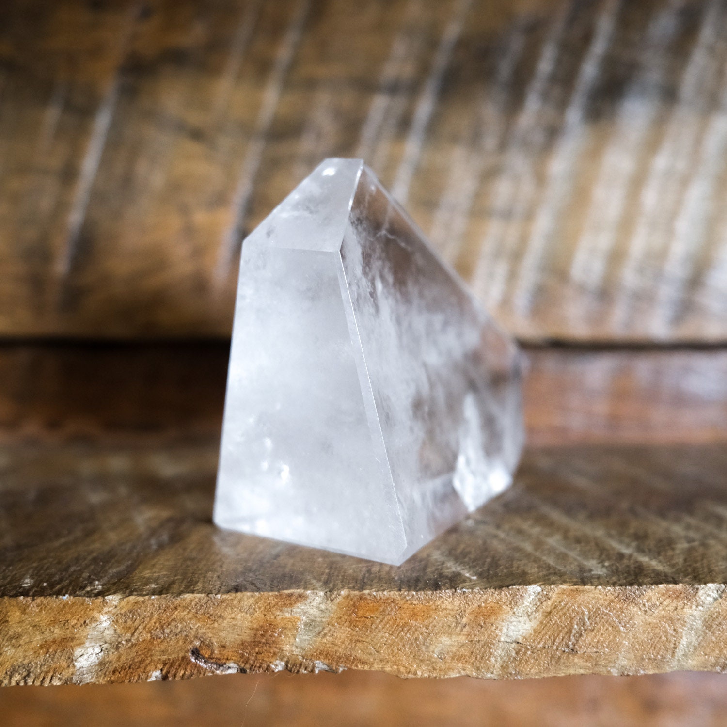Faceted Clear Quartz Freeform Crystal Freeform - Etsy UK