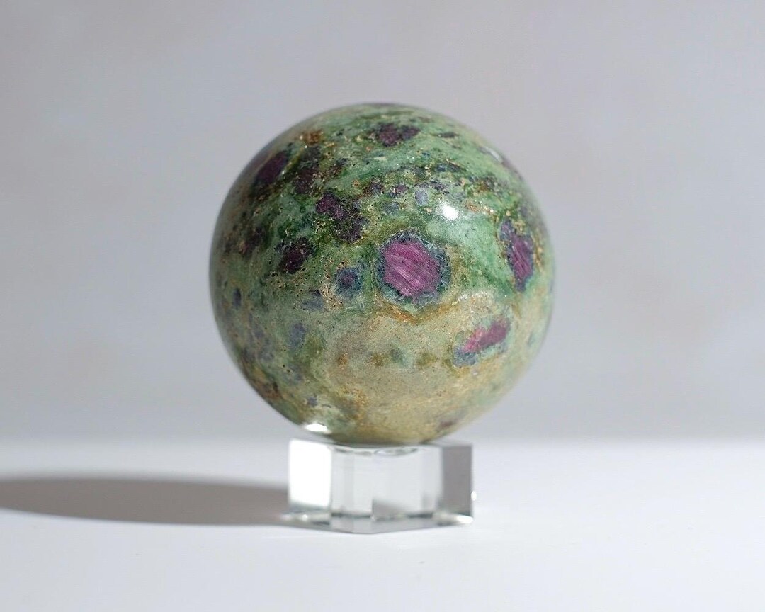 Ruby Fuchsite Sphere | Ruby Kyanite Crystal Sphere - Etsy