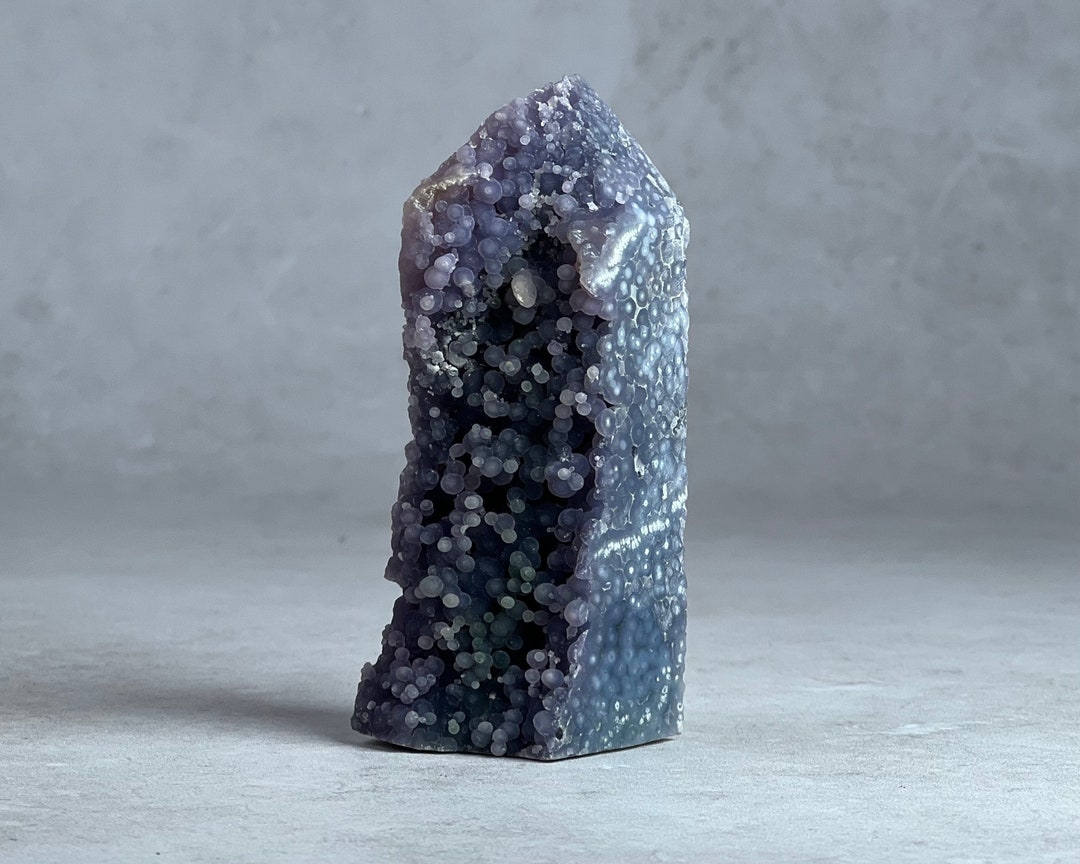 Grape Agate Point | Botryoidal Chalcedony Crystal Cluster - Etsy