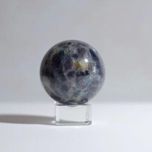 Blood Iolite Sphere | Sunstone Iolite Crystal Sphere - Etsy