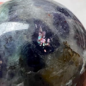 Blood Iolite Sphere | Sunstone Iolite Crystal Sphere - Etsy