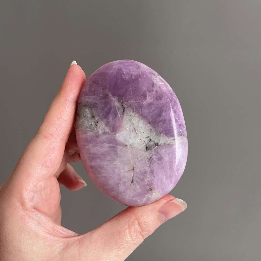 Rare Kunzite Palm | Large Pink Kunzite Crystal Palm - Etsy