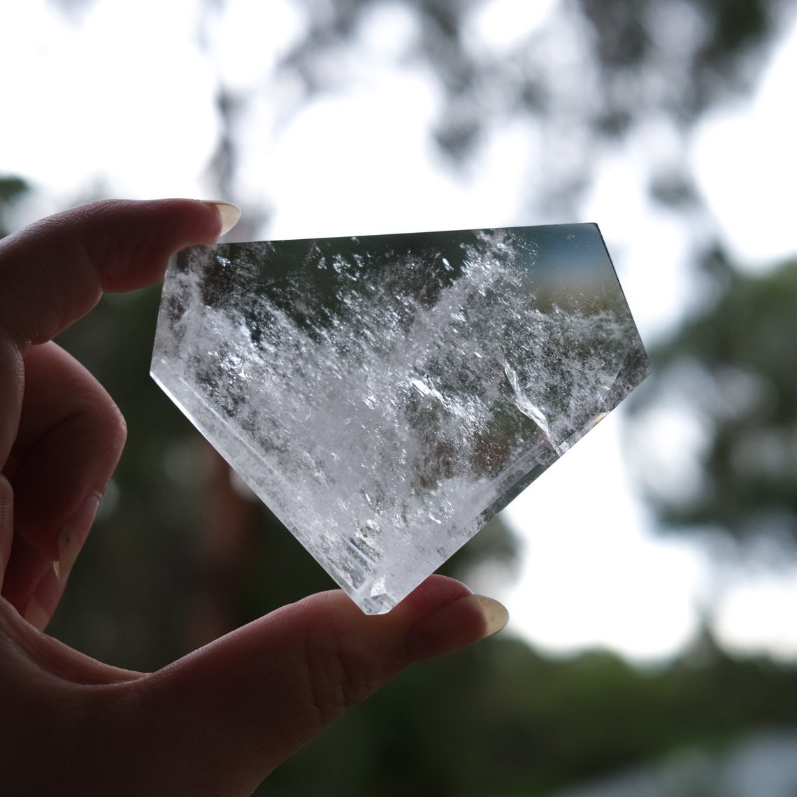 Faceted Clear Quartz Freeform Crystal Freeform - Etsy UK