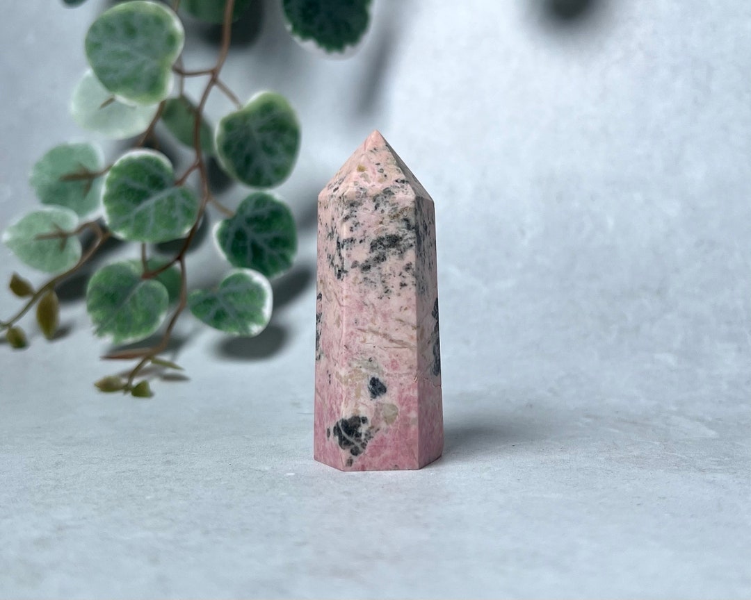 Pink Thulite Point Thulite Crystal Tower - Etsy
