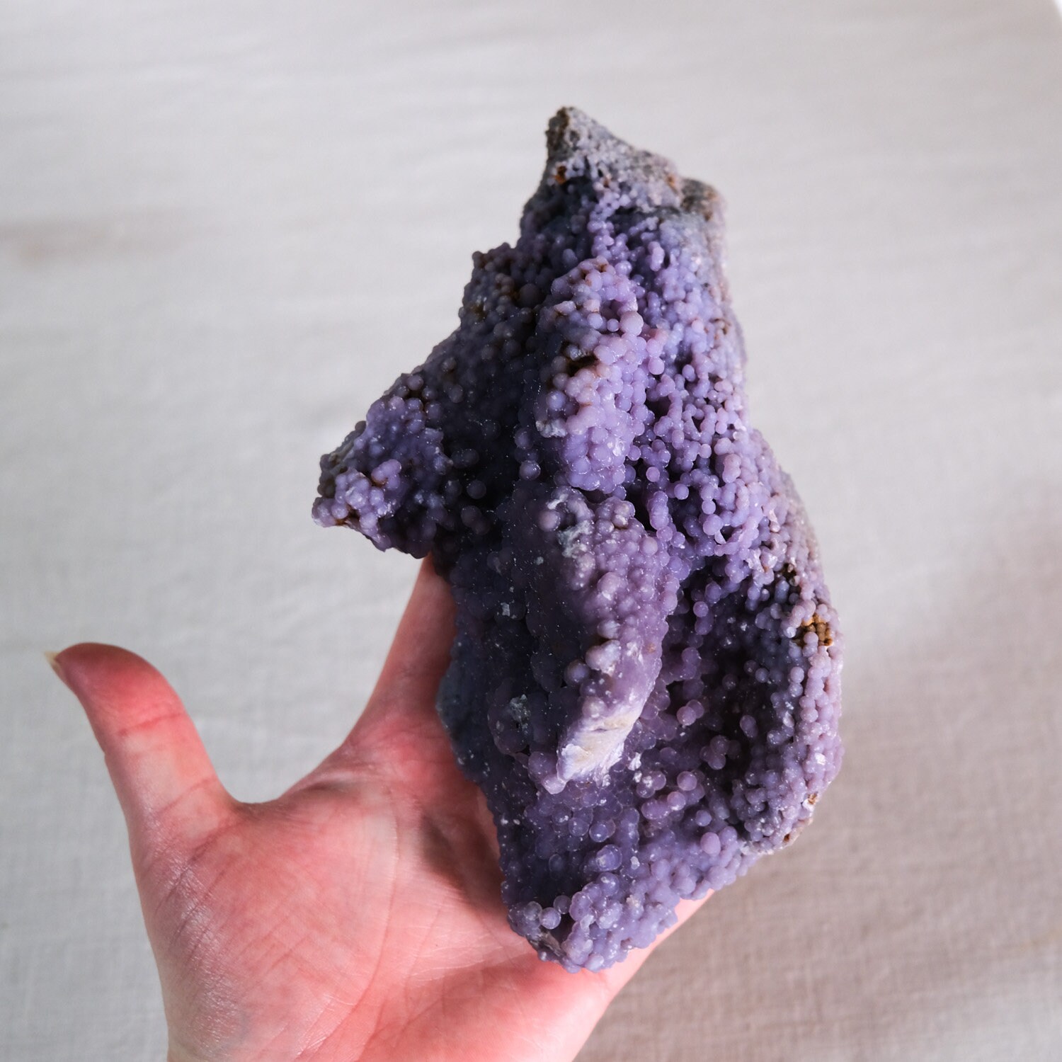 Druzy Grape Agate Crystal Purple Botryoidal Chalcedony | Etsy