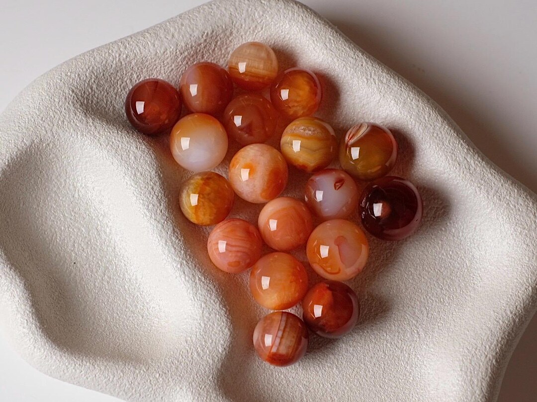 Gorgeous Carnelian Spheres | Carnelian Crystal Sphere | Mini Spheres - Etsy