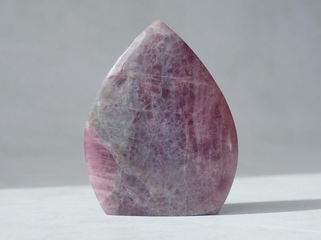 Purple Rose Quartz Freeform | Lavender Rose Quartz Crystal Freeform - Etsy