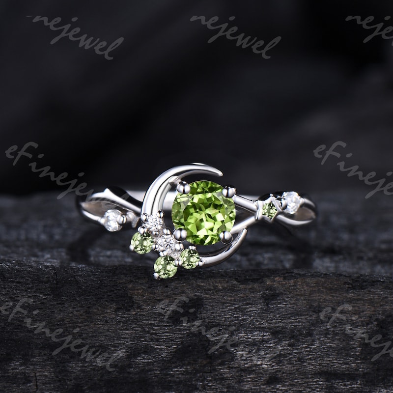 Peridot Ring - Etsy