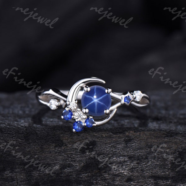 Star Sapphire Ring - Etsy