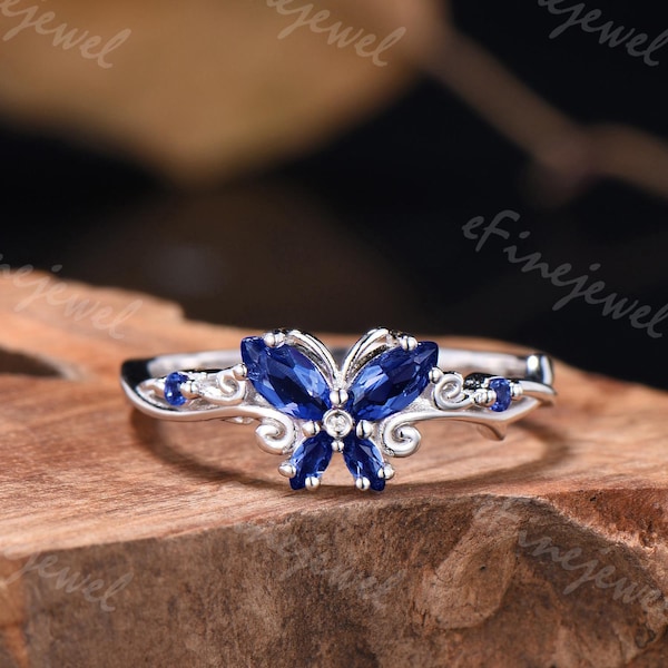Butterfly Engagement Ring - Etsy