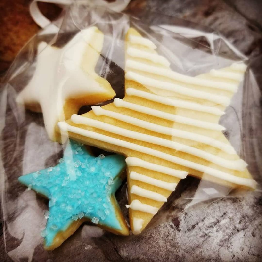 Baby Blue Star Sugar Cookies - Etsy