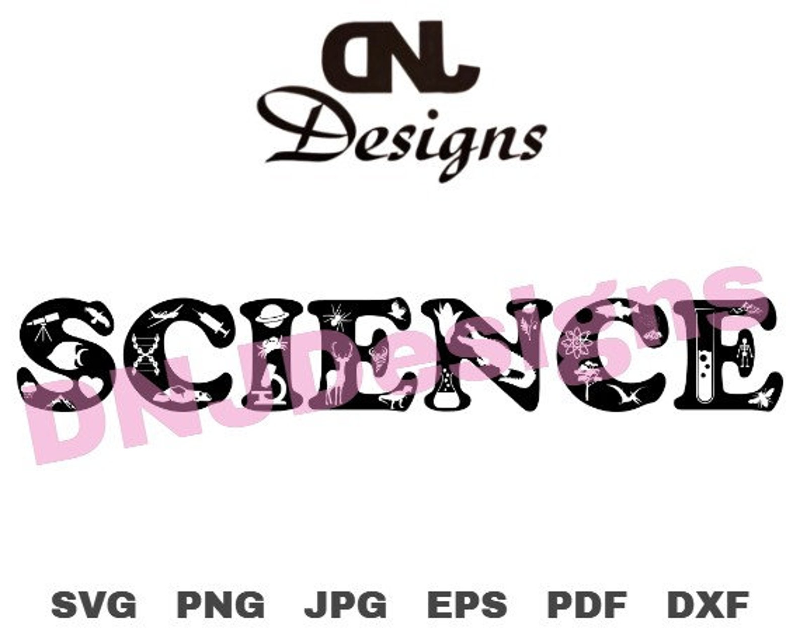 Science Word Art Cut File Pack, Science Teacher, Science Classroom ...