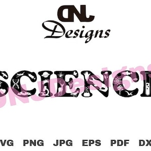 Science Word Art Cut File Pack, Science Teacher, Science Classroom ...