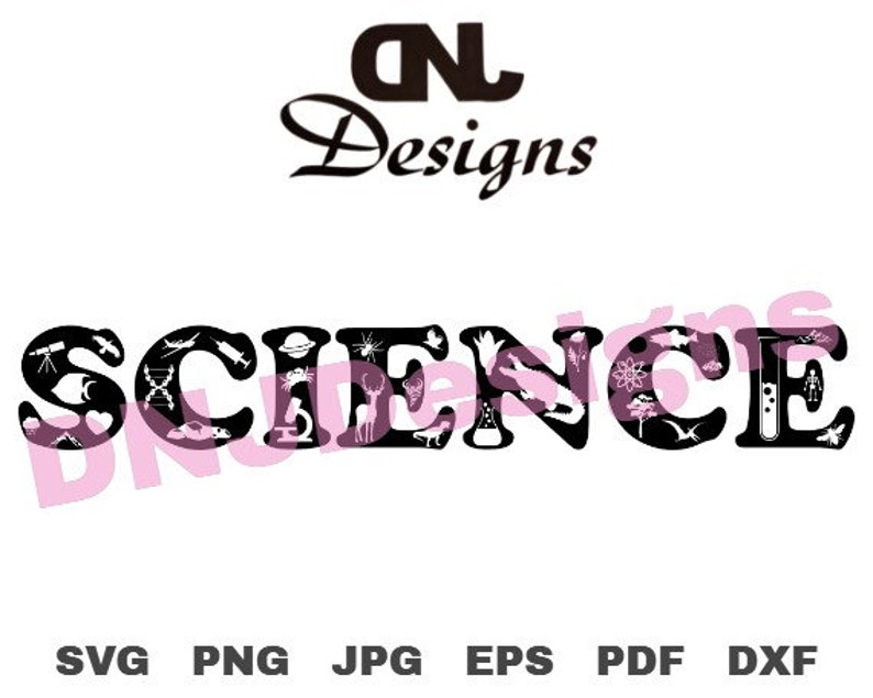 Science Word Art Cut File Pack, Science Teacher, Science Classroom ...
