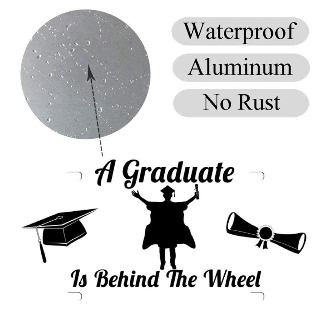 Graduate Behind the Wheel License Plate 12 X 6 - Etsy