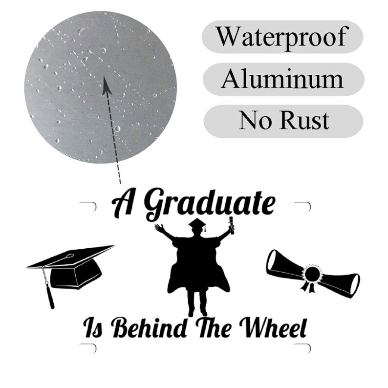 Graduate Behind the Wheel License Plate 12" X 6" - Etsy