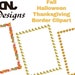 Fall-halloween-thanksgiving Border Clipart Pack - Etsy