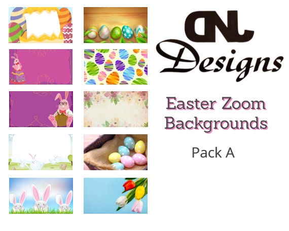 Easter Zoom Backgrounds Pack A, Classroom, Meeting, School, Office ...