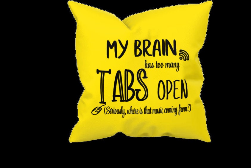 My Brain Has Too Many Tabs Open Cut File Pack Cricut - Etsy