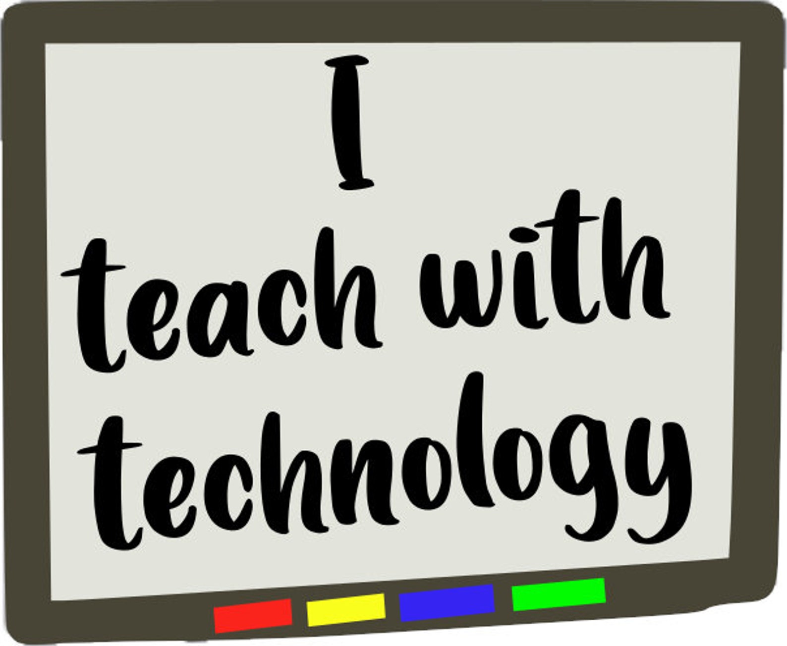 I Teach With Technology svg files School Education | Etsy