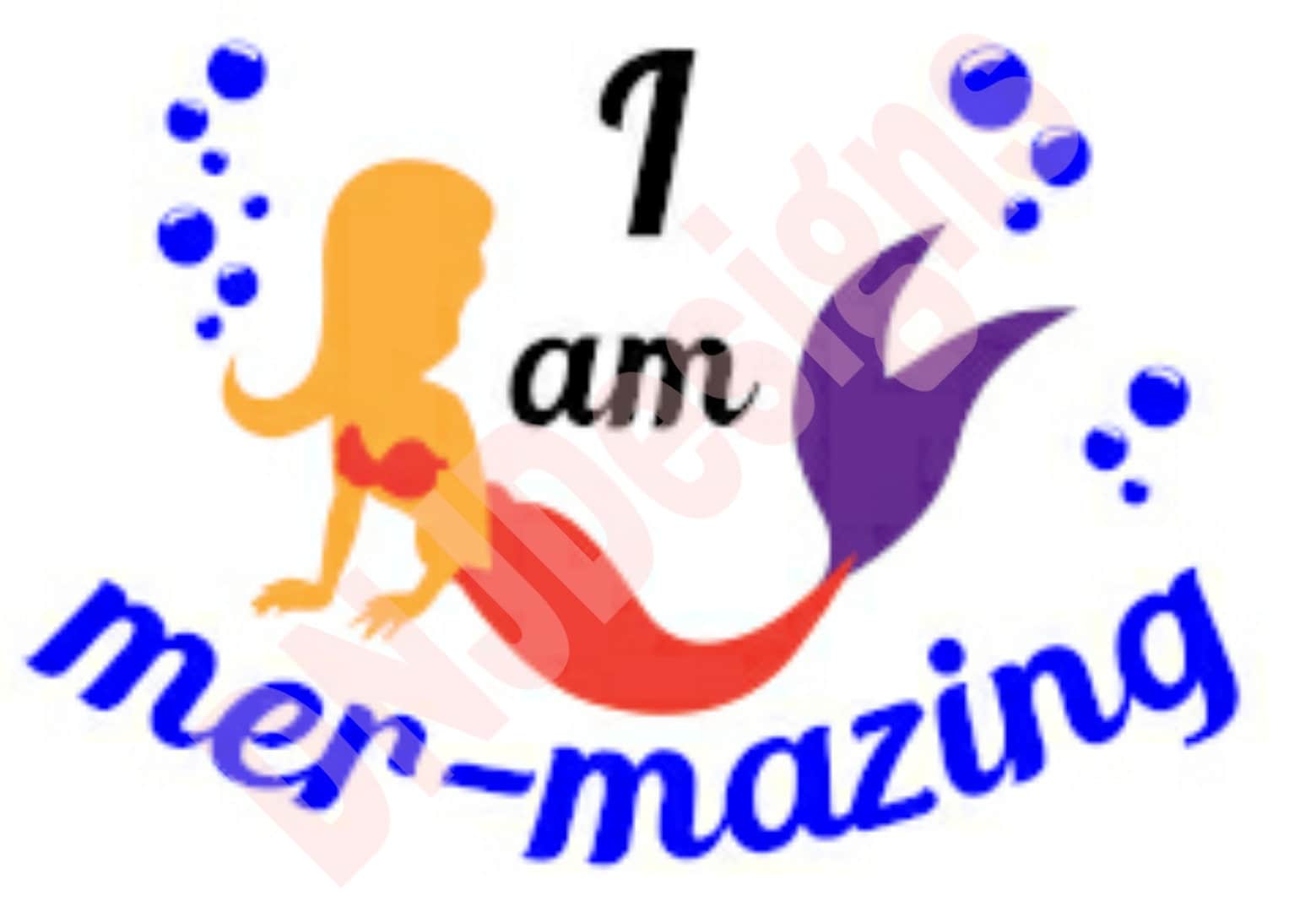 I Am Mer-mazing Cut File Pack, Mermaid, Ocean, Sea, Sea Life, Fantasy ...