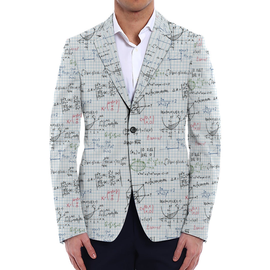 Math Teacher Casual Blazer Coat - Etsy