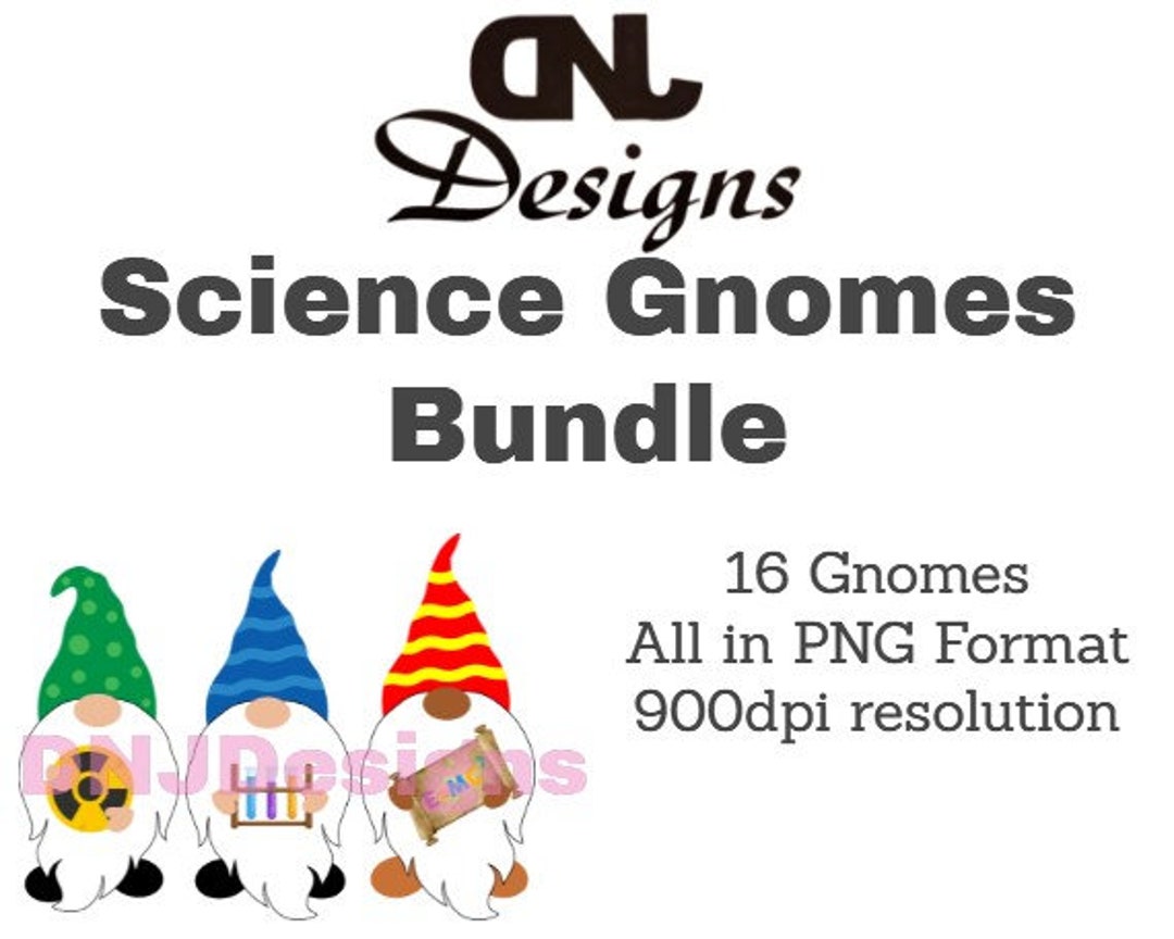 Science Gnome Bundle Biology Chemistry Genetics Physics - Etsy