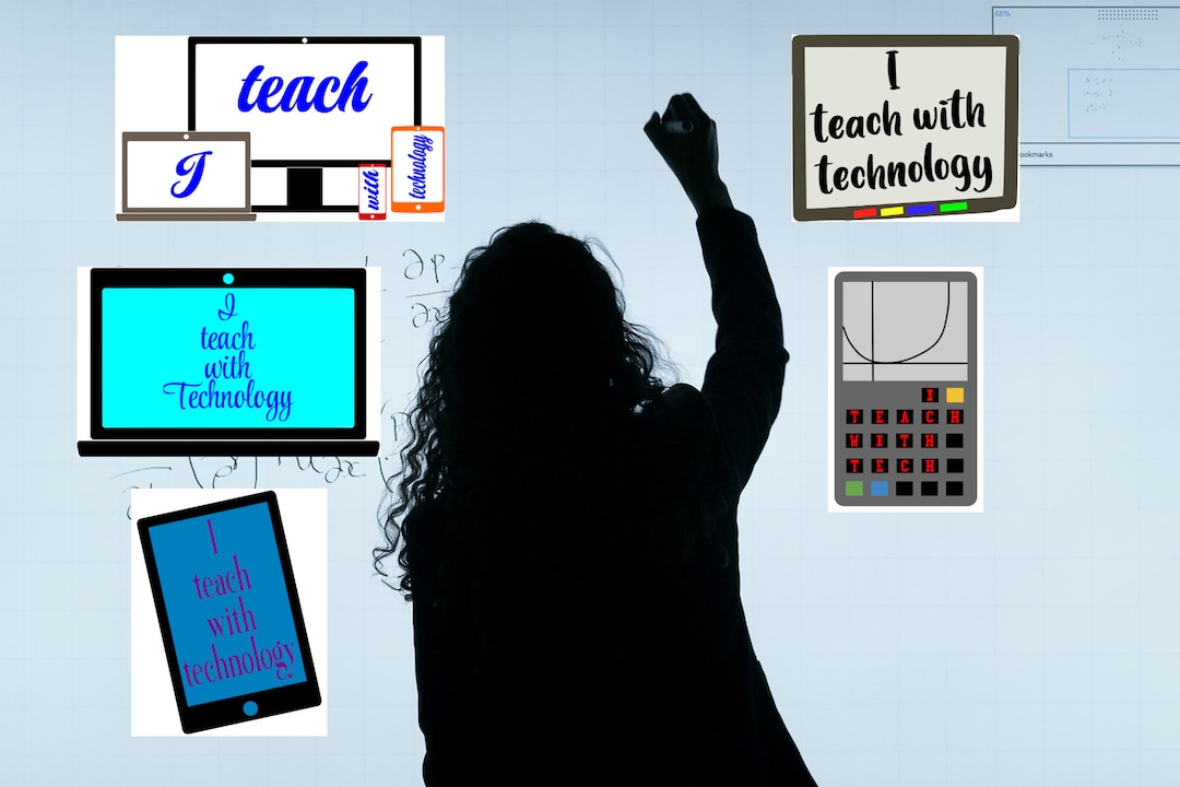 I Teach With Technology Svg Files, School, Education, Computer ...