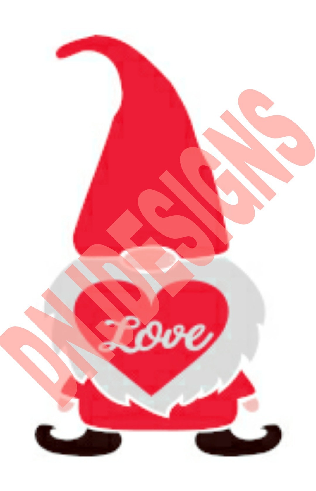 Valentine Gnome With Heart Cut File Pack - Etsy