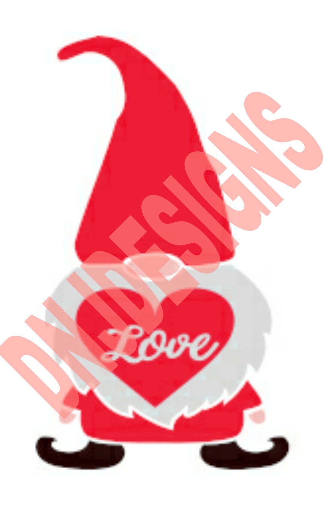 Valentine Gnome With Heart Cut File Pack - Etsy