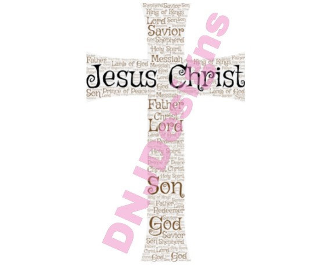 Cross Word Art, Cross, Religion, Religious, Jesus, Christ, God, Messiah ...