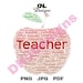 Teacher Apple Word Art Pack, Teacher Terminology Word Art - Etsy