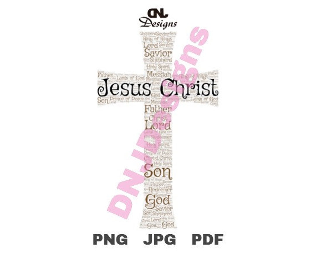 Cross Word Art, Cross, Religion, Religious, Jesus, Christ, God, Messiah ...