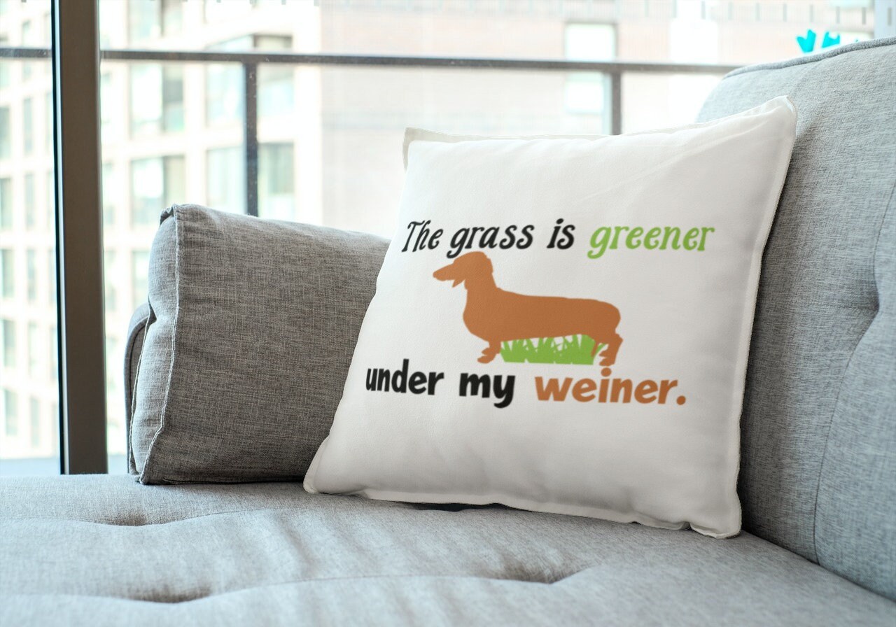 The Grass is Greener Under My Weiner Cut File Pack - Etsy
